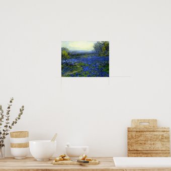 Onderdonk - Morning in the Bluebonnets Poster | Zazzle