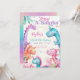 One-A-Saurus Purple Dinosaur Girl First Birthday Invitation | Zazzle