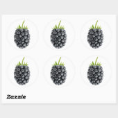 One blackberry classic round sticker | Zazzle