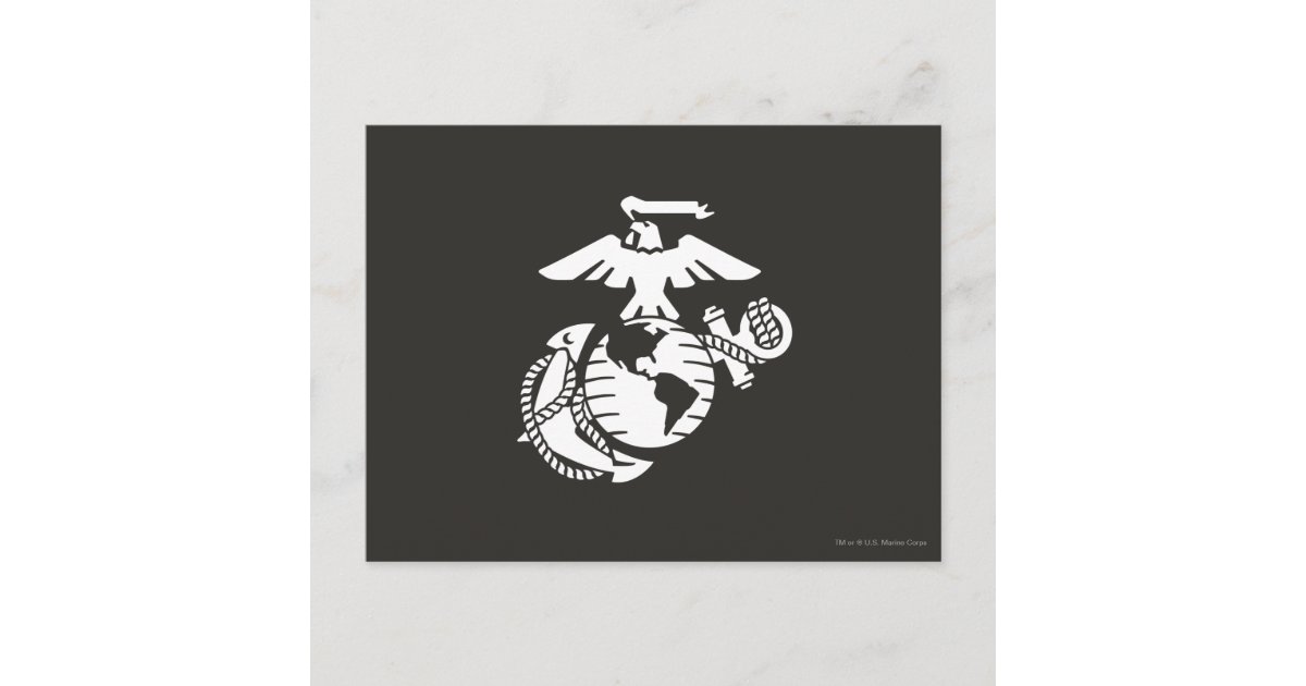 One-Color EGA - White Postcard | Zazzle