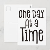 One Day At A Time Motivational Quote Postcard | Zazzle