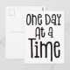One Day At A Time Motivational Quote Postcard | Zazzle