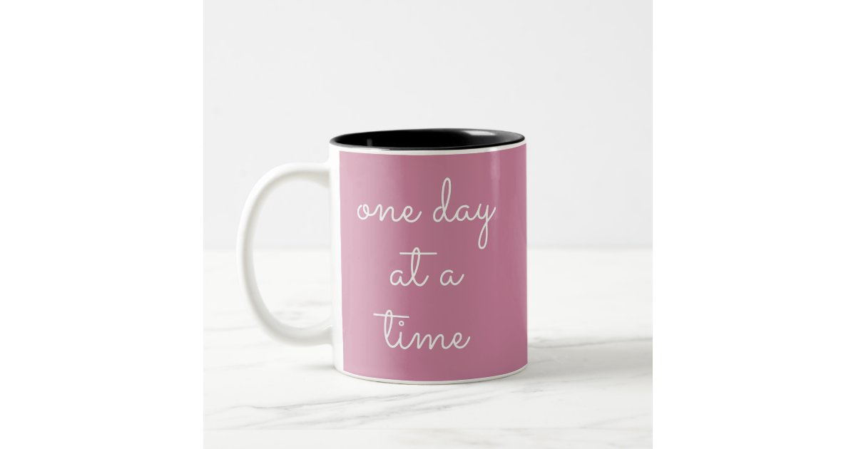 One Day At A Time ODAAT - Alcoholism Gifts Sponsor Two-Tone Coffee Mug ...