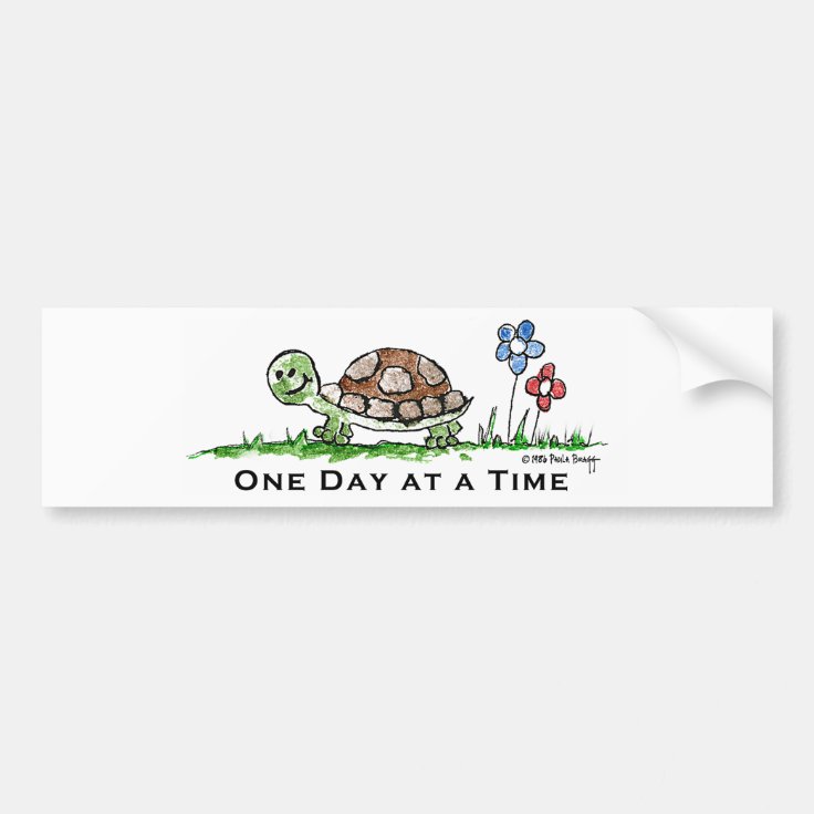 One Day at a Time (Recovery) Bumper Sticker | Zazzle