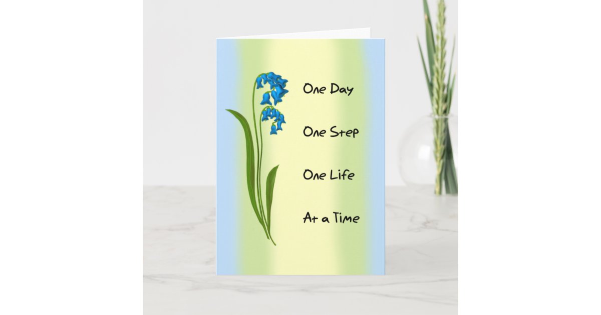 One Day One Step Card | Zazzle