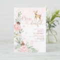 One-deer-ful 1st birthday invitation. Winter deer Invitation | Zazzle