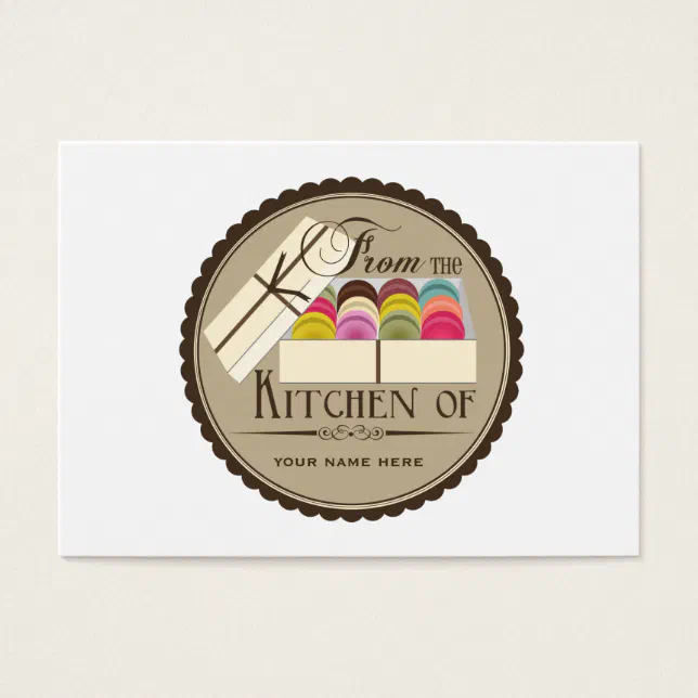 One Dozen French Macarons Set Of 100 Recipe Cards | Zazzle