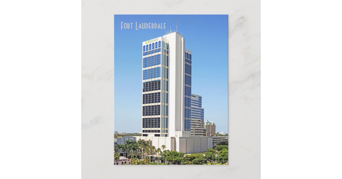 One Financial Plaza, Fort Lauderdale, Florida Postcard | Zazzle