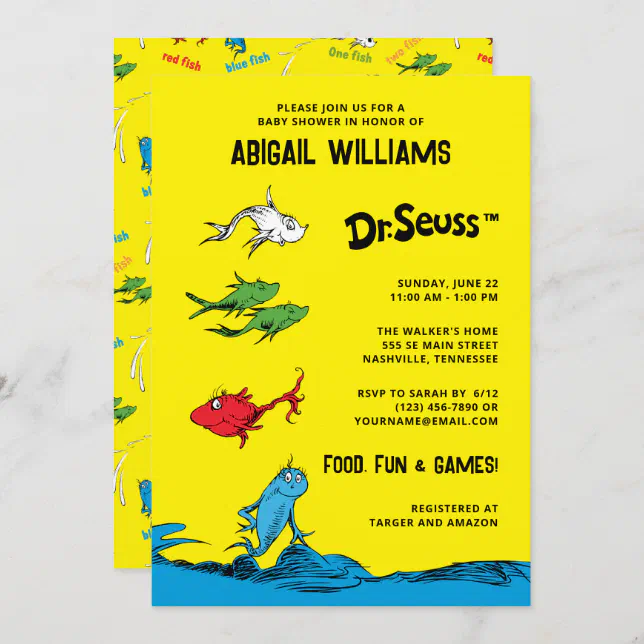 One Fish Two Fish - Baby Shower Invitation | Zazzle