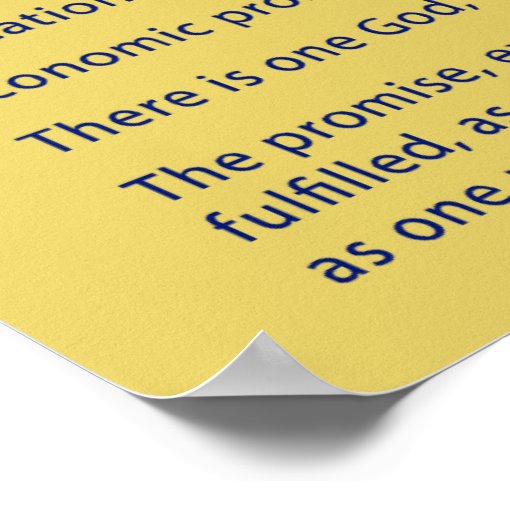 One God Poster | Zazzle