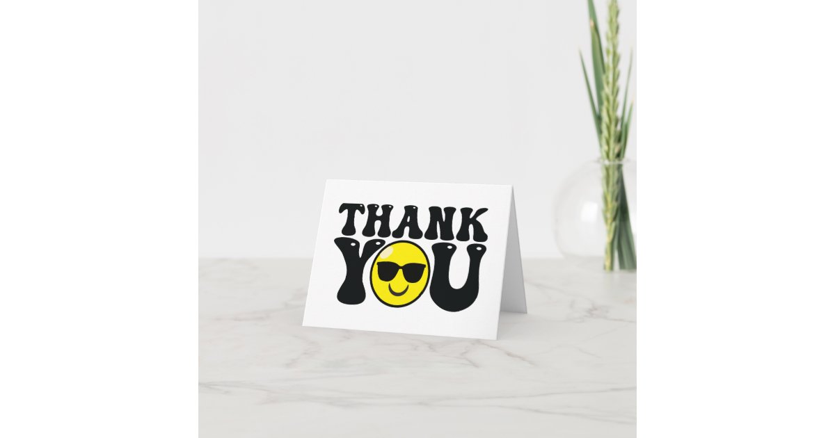 One Happy Dude Birthday Foldable Thank You Card | Zazzle