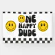 One Happy Dude Happy Face Birthday Banner | Zazzle