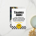 One Happy Dude Happy Face Photo Birthday Thank You Card | Zazzle
