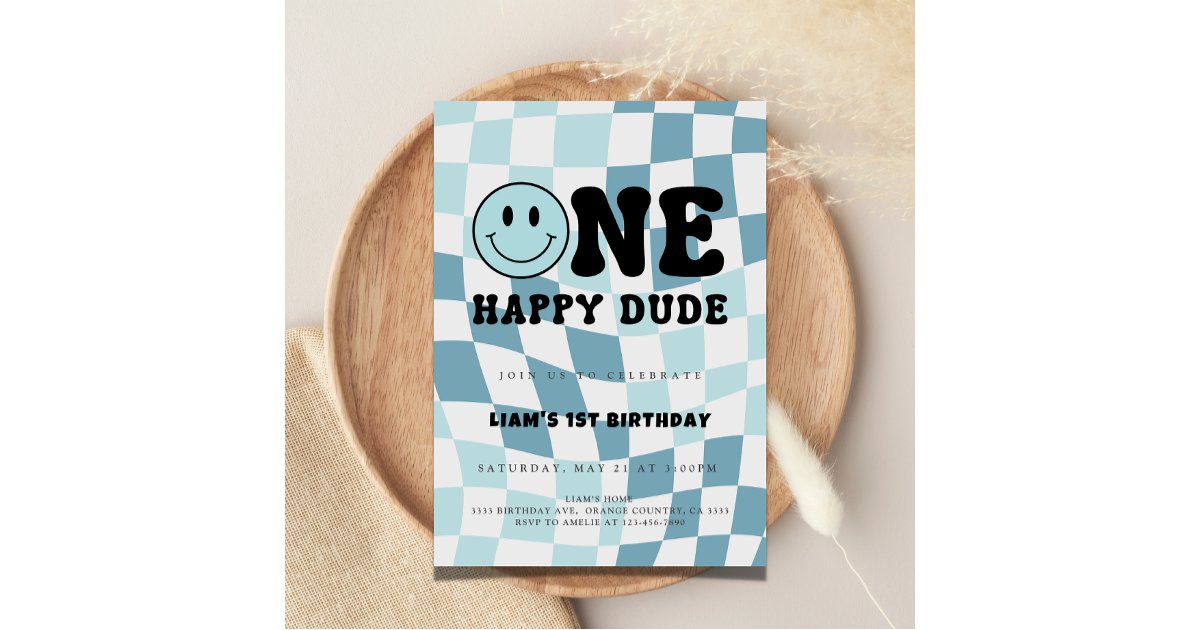 One happy Dude Invitation | Zazzle