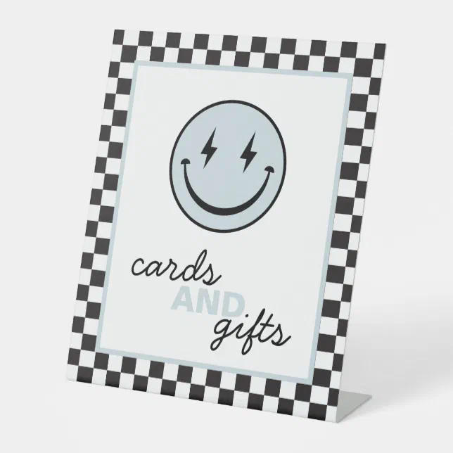 One Happy Dude Smile Face Cards and Gifts Pedestal Sign | Zazzle