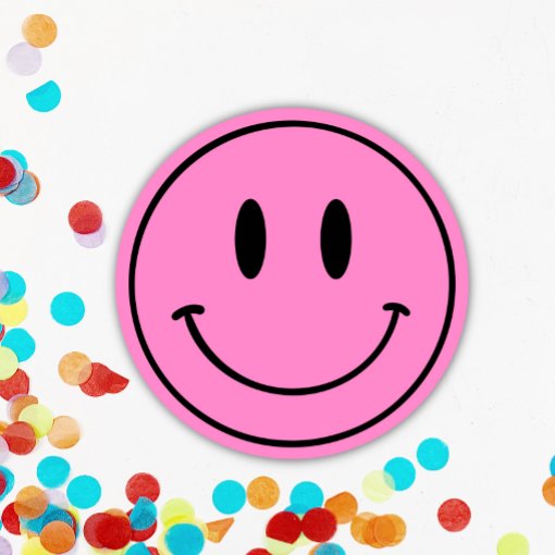 One Happy Gal 1st Birthday Smiley Face Invitation | Zazzle