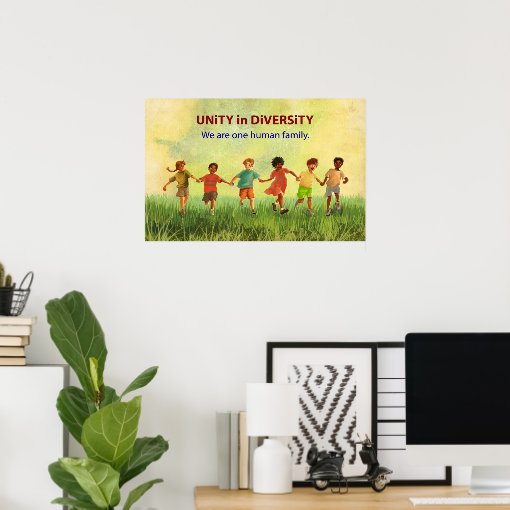 One Human Family Poster | Zazzle