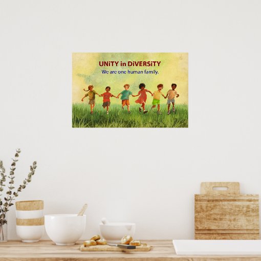 One Human Family Poster | Zazzle