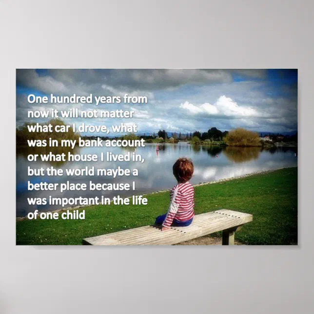 One Hundred Years From Now Poster | Zazzle