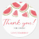 One In A Melon Birthday Favor Tag, Watermelon Classic Round Sticker ...