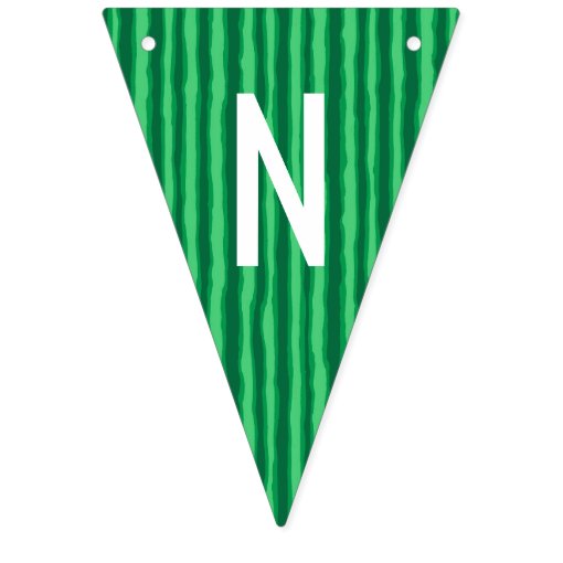 One in a Melon Watermelon Party First Birthday Bunting Flags | Zazzle