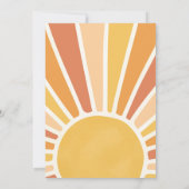 One In The Sun Retro Sunshine 1st Birthday Party Invitation | Zazzle