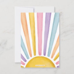 One in the Sun Retro Sunshine Girl 1st Birthday Invitation | Zazzle