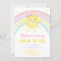 One in the Sun Sunshine Birthday Invitation | Zazzle
