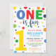 One is Fun Birthday Invitation 1st Birthday | Zazzle