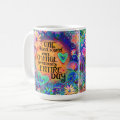One Kind Word Fun Floral Coffee Mug | Zazzle