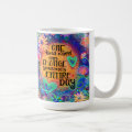 One Kind Word Fun Floral Coffee Mug | Zazzle