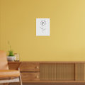 One Line Drawing Blume blüht Single Art Poster | Zazzle
