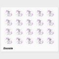 One Little Mermaid 1st Birthday Classic Round Sticker | Zazzle
