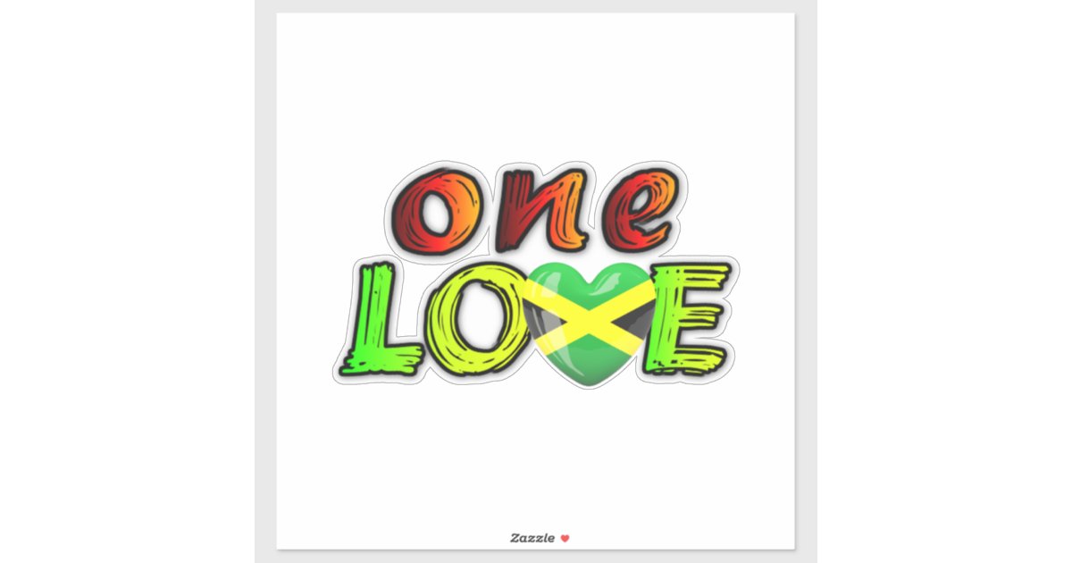 One Love decal | Zazzle