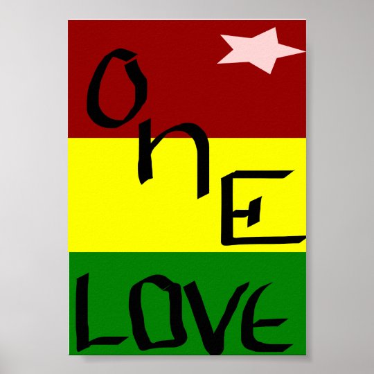 One Love Poster | Zazzle.com