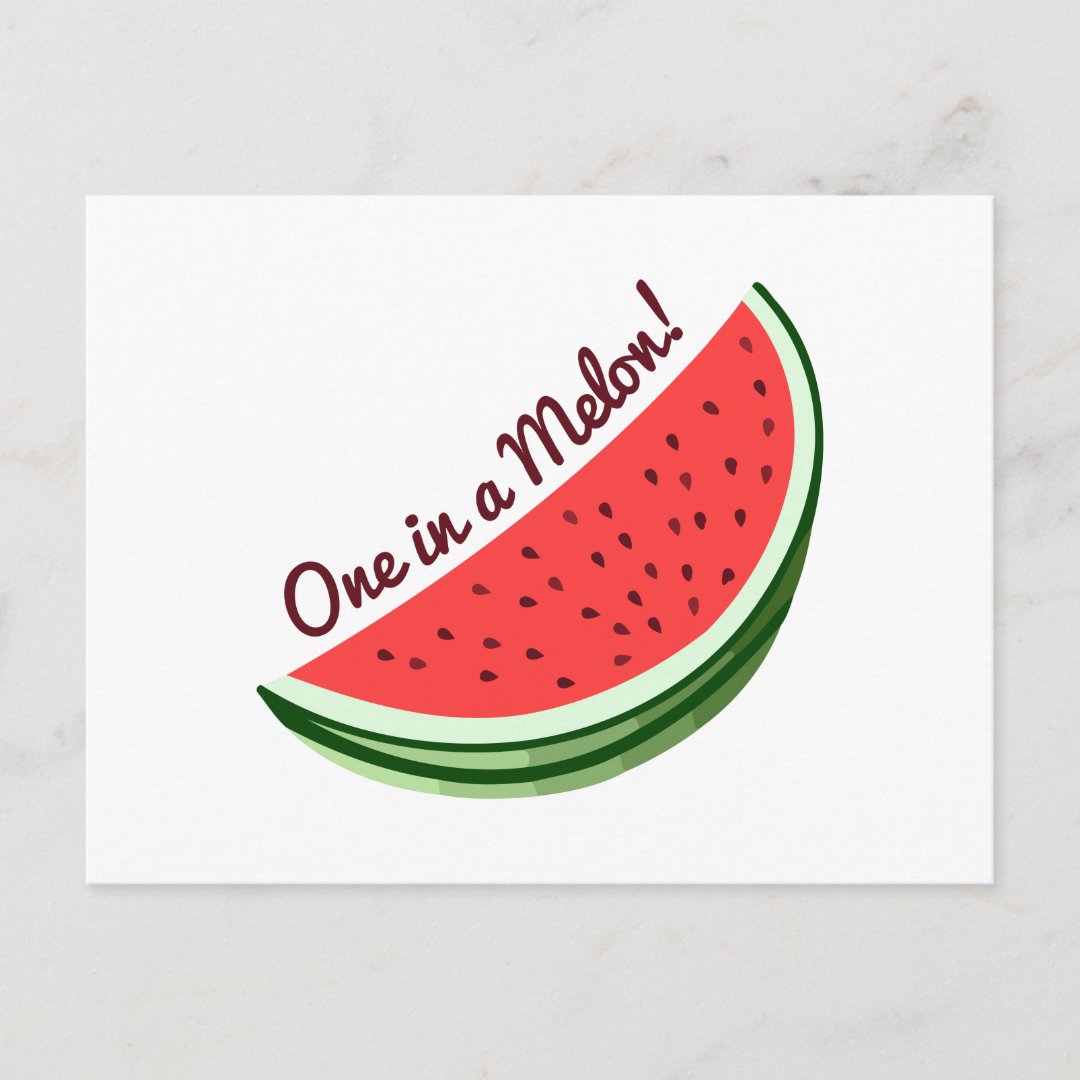 One Melon Postcard | Zazzle