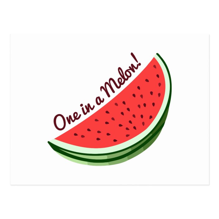 One Melon Postcard | Zazzle.com
