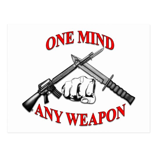One Mind Any Weapon MCMAP Postcard | Zazzle.com