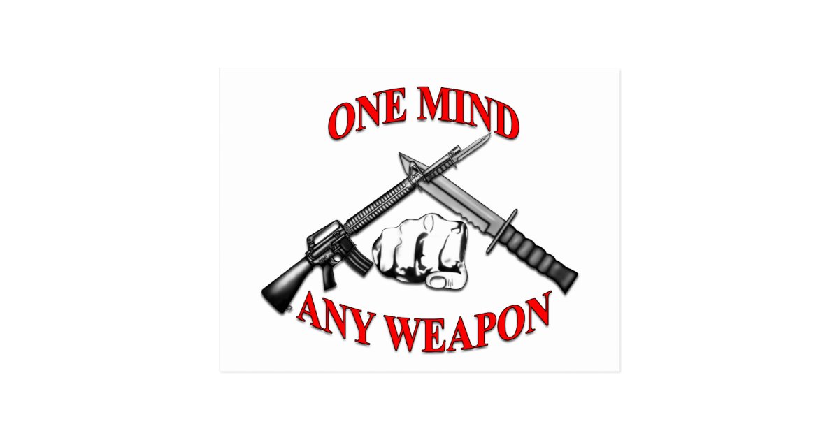 One Mind Any Weapon MCMAP Postcard | Zazzle.com