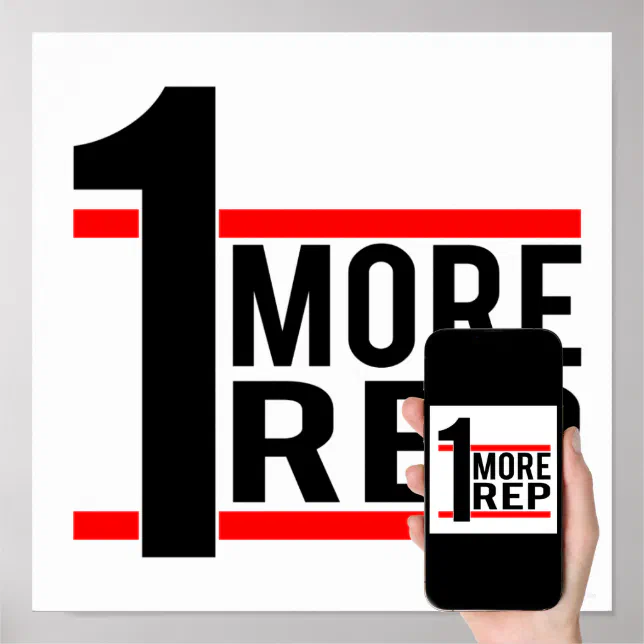 One More Rep Poster | Zazzle