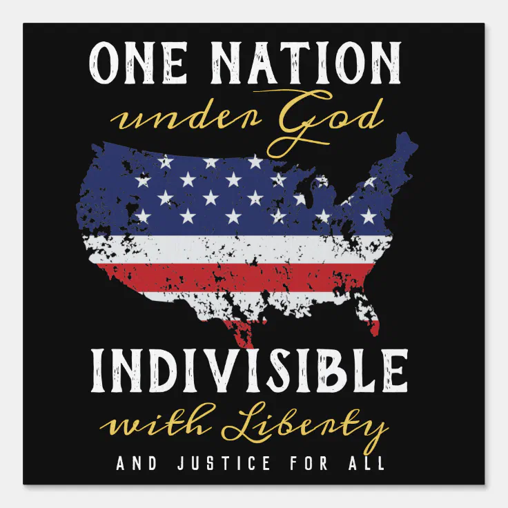 One Nation Under God Sign | Zazzle