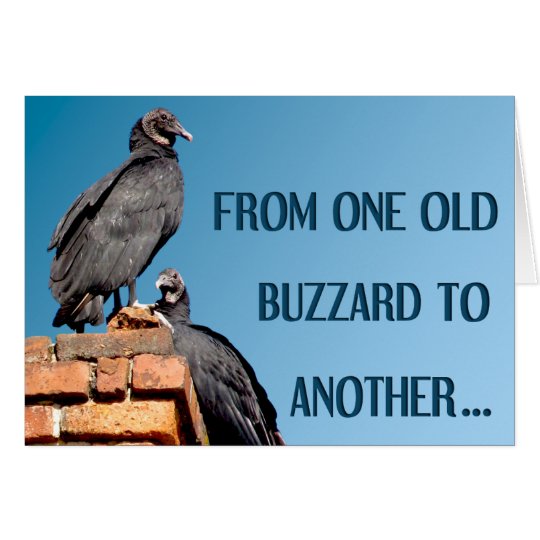 One Old Buzzard To Another Birthday Greeting Card | Zazzle.com