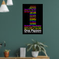 One Person Can Make a Difference ( Poster ) | Zazzle