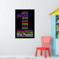 One Person Can Make a Difference ( Poster ) | Zazzle