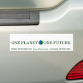 ONE PLANET , ONE FUTURE By Prince of Peace Project Bumper Sticker | Zazzle
