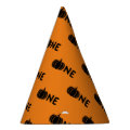 One Pumpkin Fall Halloween 1st Birthday Party Hat | Zazzle