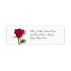 Romantic Red Roses Wedding Wine Label | Zazzle.com