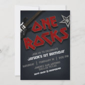 One Rocks - 1st Birthday Invitation | Zazzle