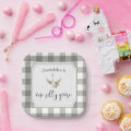 ONE Silly Goose Cute Kid's 1st Birthday Party Paper Plates | Zazzle