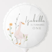 One Silly Goose Fest Birthday Minimalism Classic Balloon | Zazzle